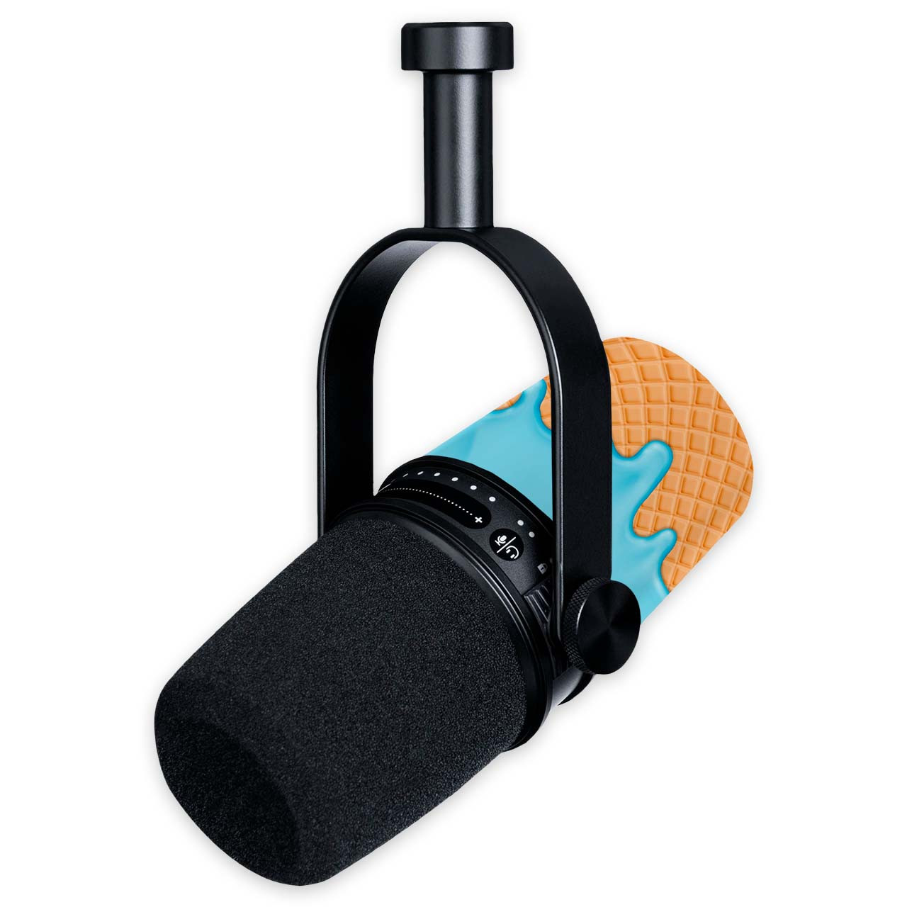 Vanilla Ice Cream Shure MV7 Mic Skin Cover | KO Custom Creations