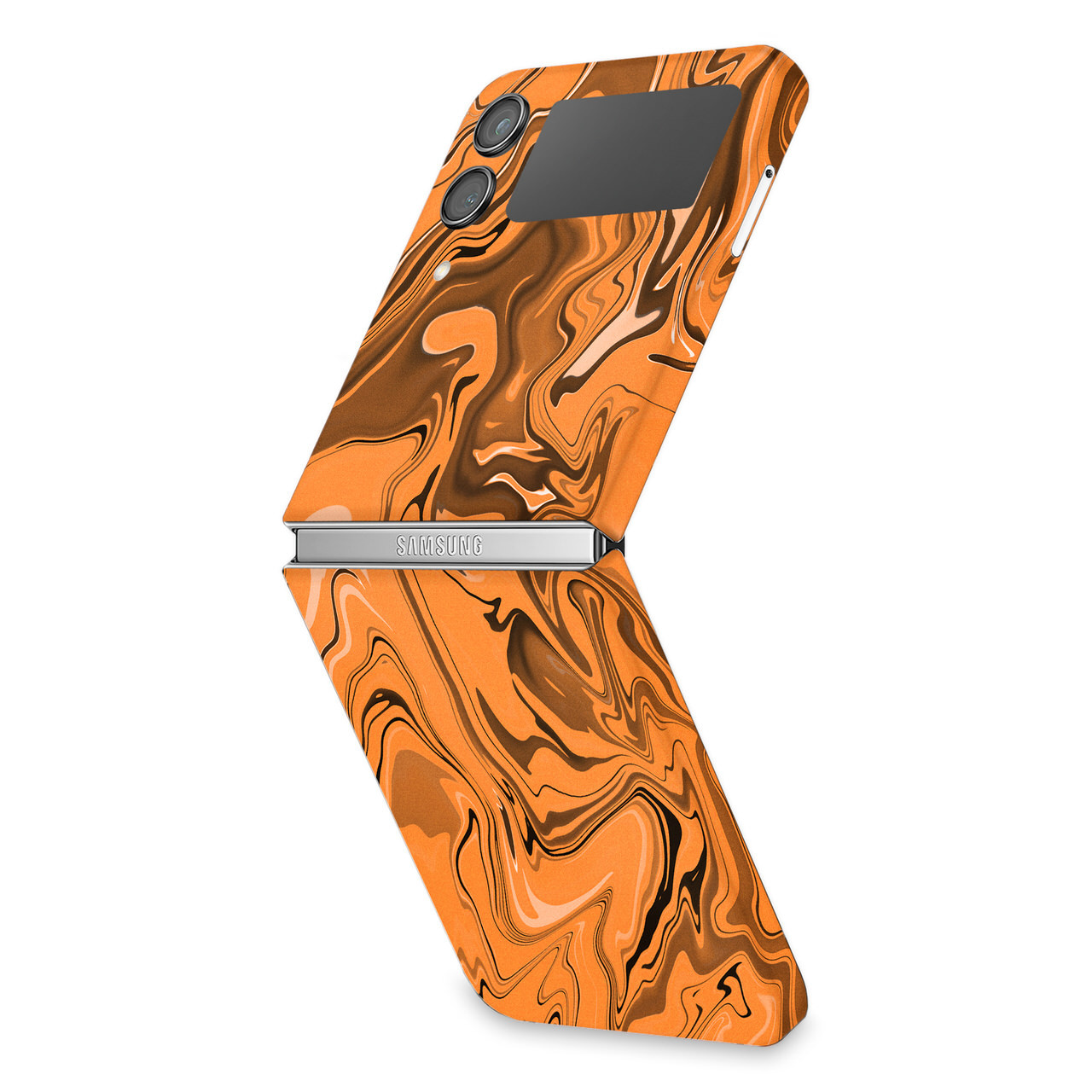 Rainbow Marbled Galaxy Z Flip4 Skin | KO Custom Creations