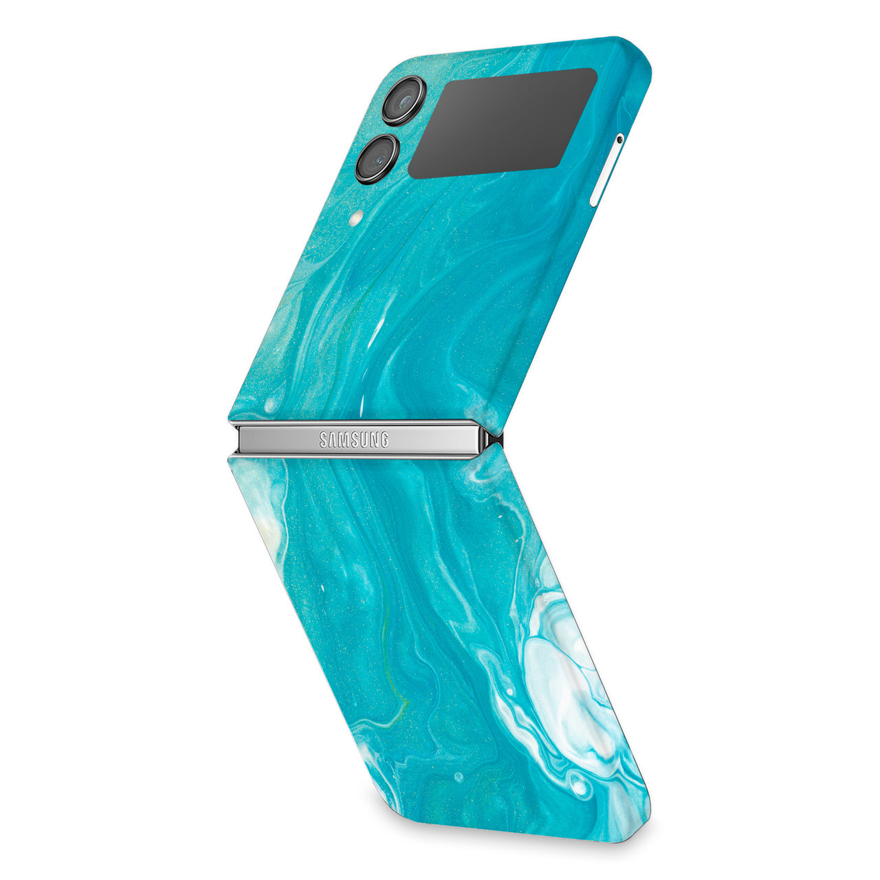 Thunder Stone Marbled Galaxy Z Flip4 Skin | KO Custom Creations