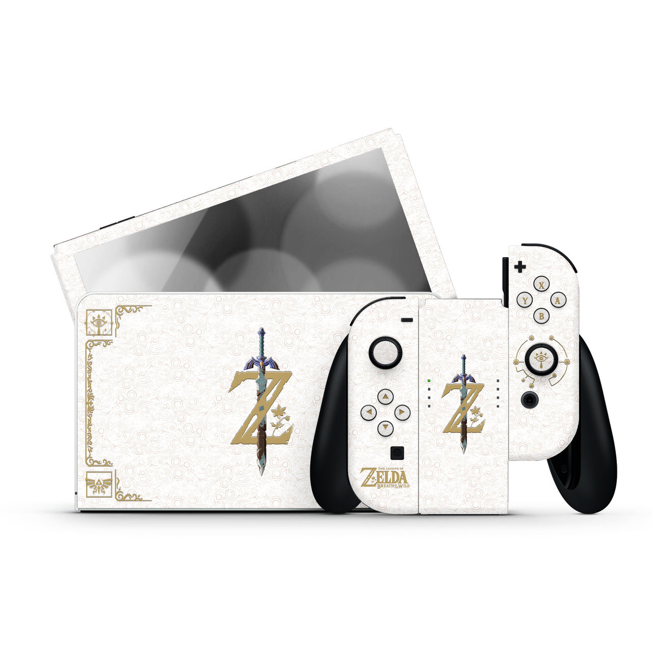 Breath of the Wild White Nintendo Switch OLED Skins | KO Custom Creations