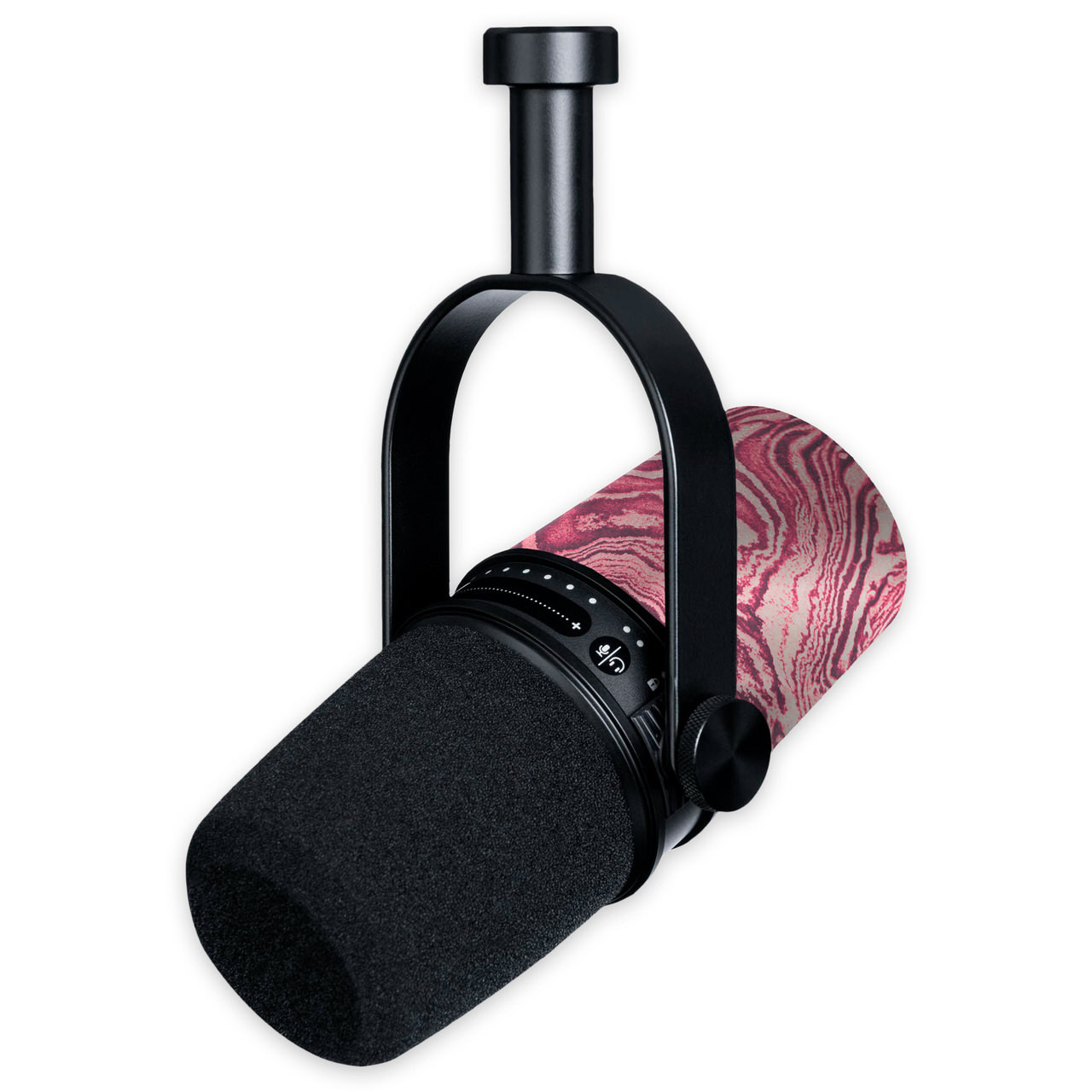 Damascus Steel Shure MV7 Microphone Skin Wrap