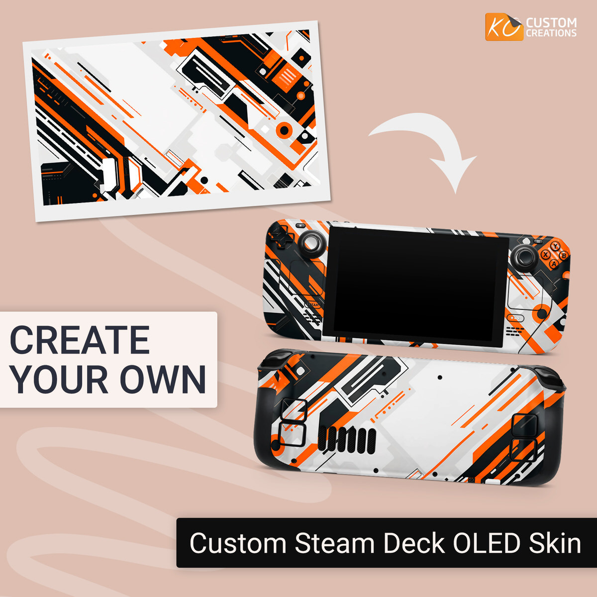 Custom Steam Deck OLED Skin | KO Custom Creations