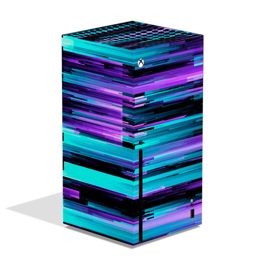 Neon Glitch Xbox Series X Skin | KO Custom Creations