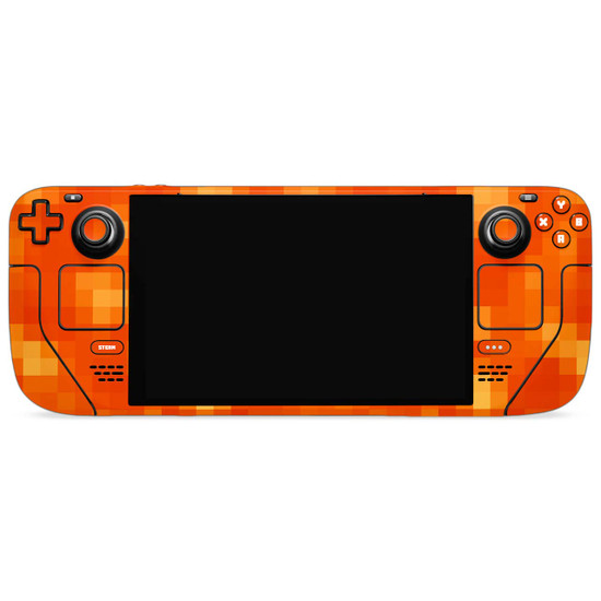 Pixel Lava Block Valve Steam Deck Skin | KO Custom Creations