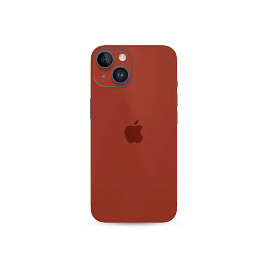 Burnt Red Apple iPhone 14 Skin | KO Custom Creations