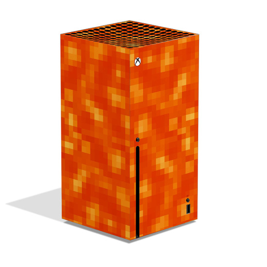 Pixel Lava Block Xbox Series X Skin Ko Custom Creations