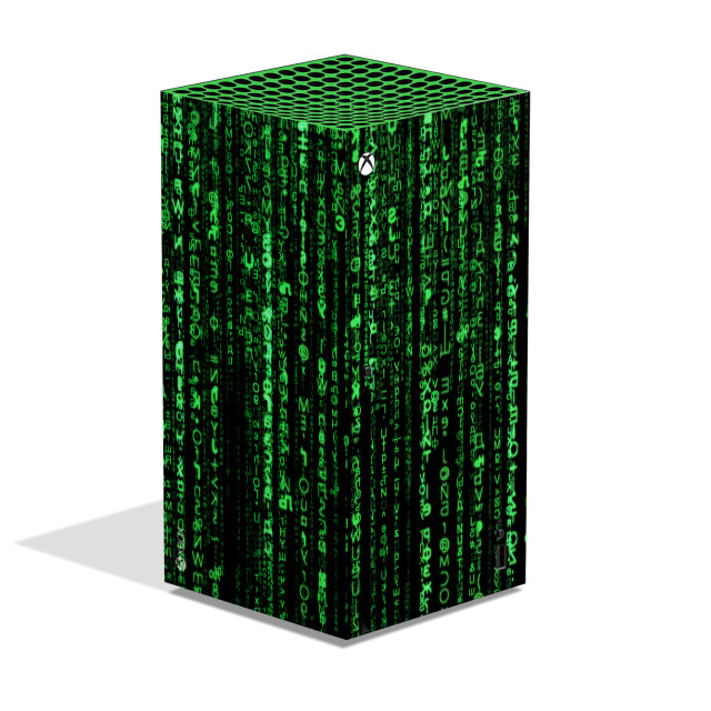 Green Digital Rain Xbox Series S Skin | KO Custom Creations