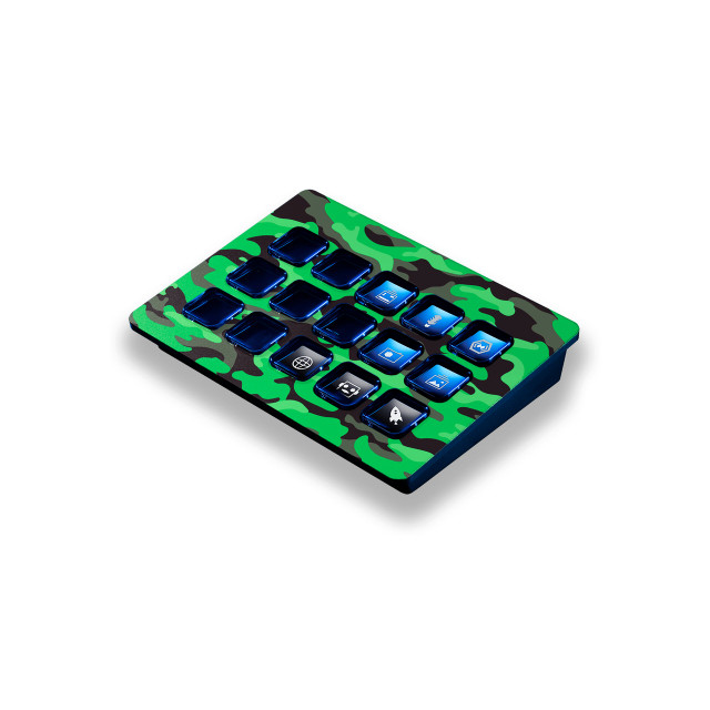 Cobalt Green Camo Elgato Stream Deck Xl Skin Ko Custom Creations