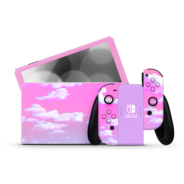 Lavender Ombre Nintendo Switch OLED Skins | KO Custom Creations
