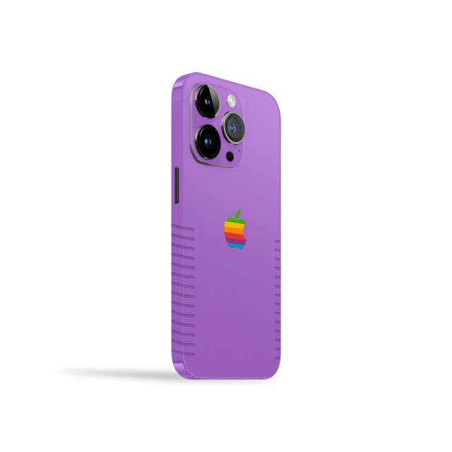 Retro Apple Pink iPhone 14 Pro Skin | KO Custom Creations