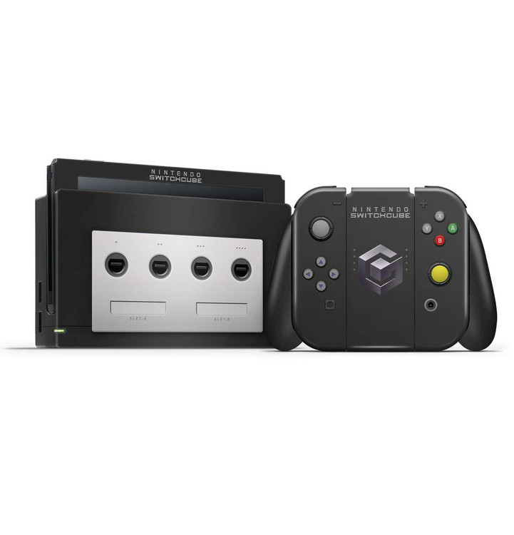 Gamecube V2 Black Switch Skin