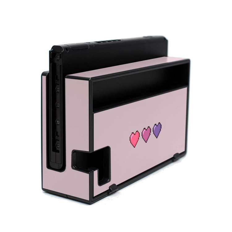 8-Bit Pastel Pink & Purple Hearts Switch Skin