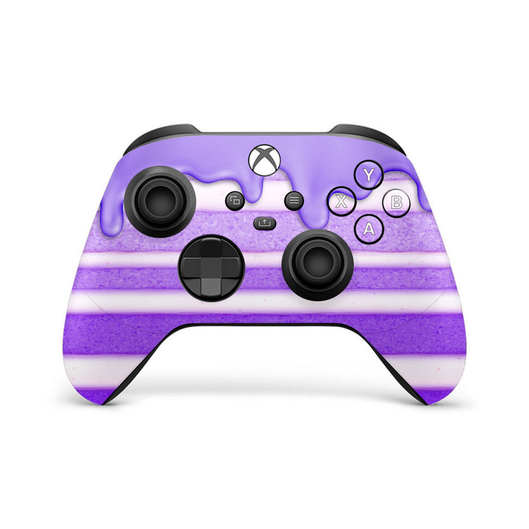 Purple Sponge Cake Xbox Series Controller Skin | KO Custom Creations