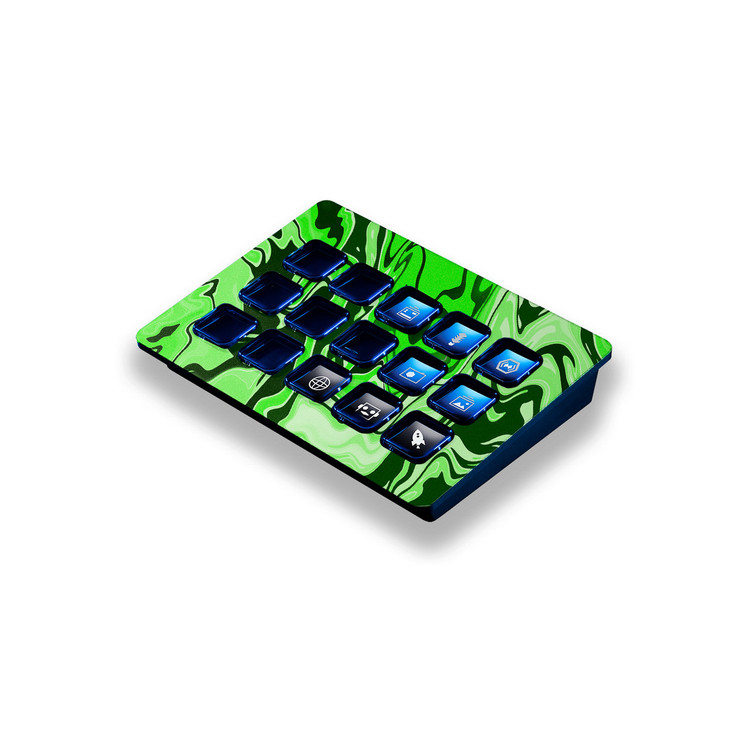 Green Marbling Stream Deck Skin Ko Custom Creations