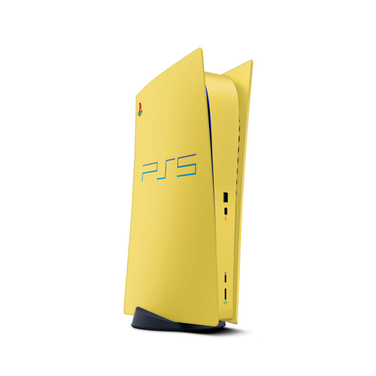 Retro Ps Yellow Ps5 Digital Edition Skin | KO Custom Creations