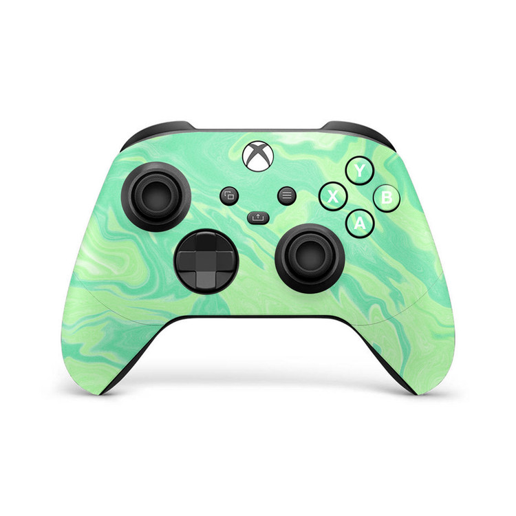Leaf Green Marbled Xbox Controller Skin | KO Custom Creations