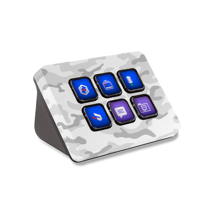 Arctic Camo Elgato Stream Deck Mini Skin Ko Custom Creations
