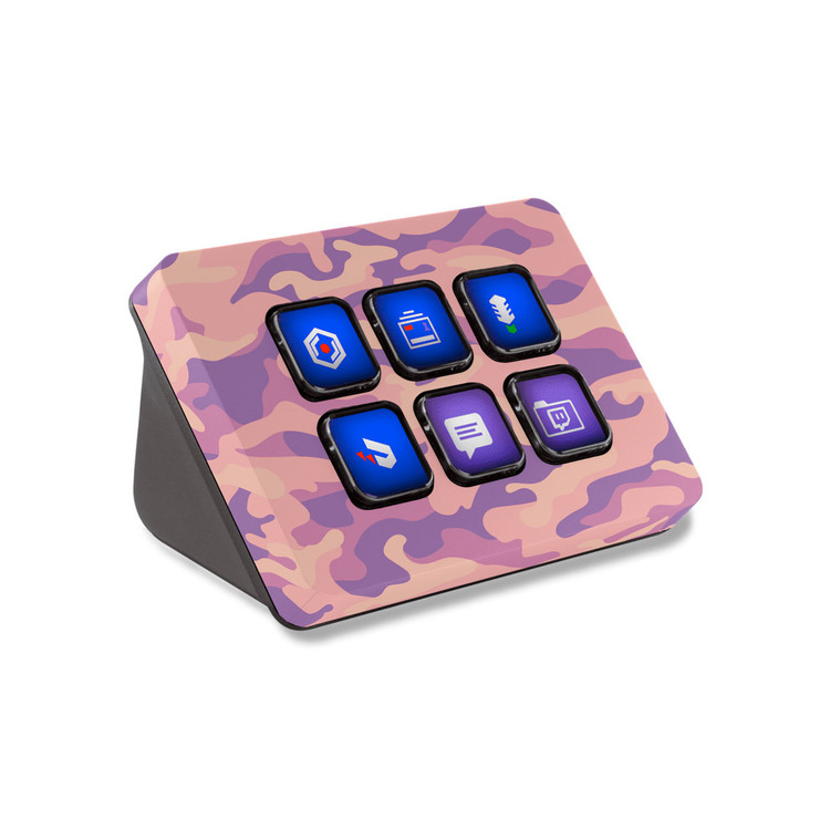 Peachy Camo Elgato Stream Deck Mini Skin Ko Custom Creations