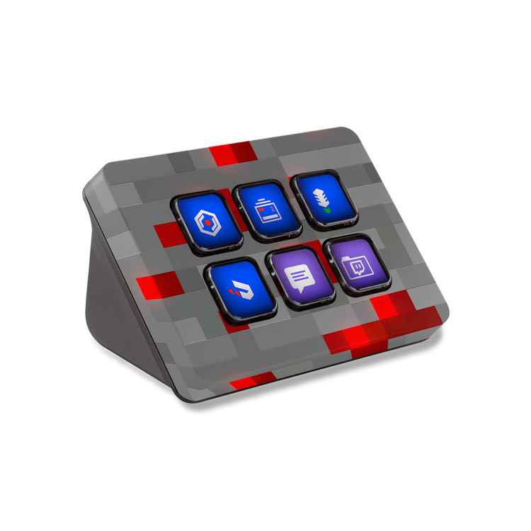Pixel Redstone Elgato Stream Deck Mini Skin Ko Custom Creations