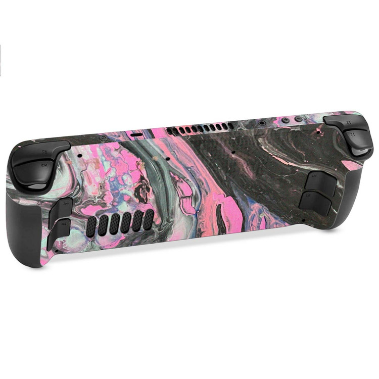 Black Pink Marbled Valve Steam Deck Skin | KO Custom Creations