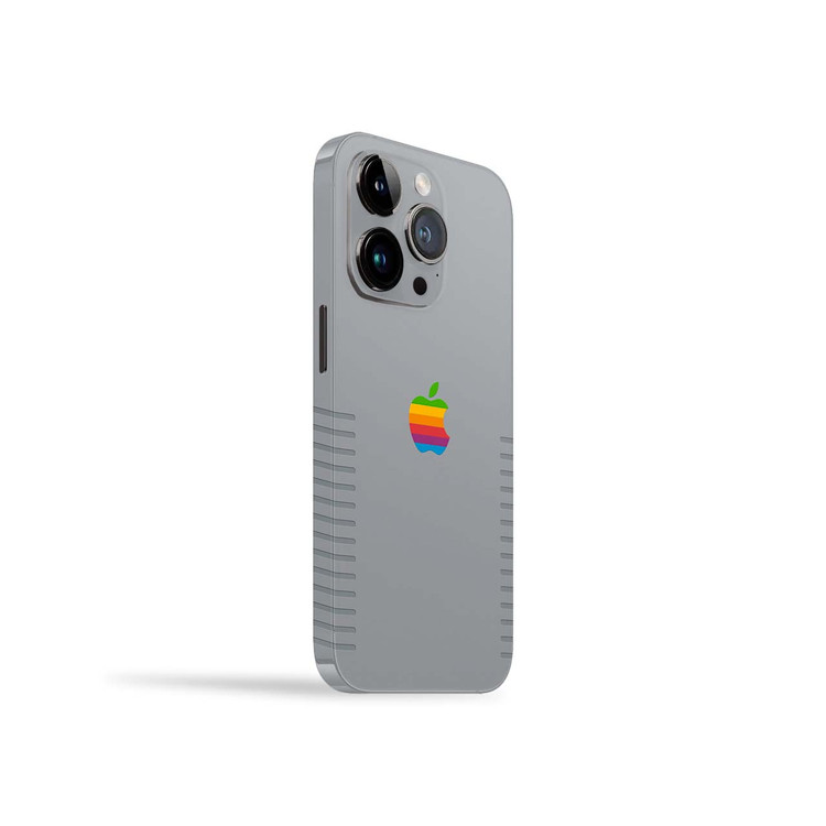 Retro Apple Grey iPhone 14 Pro Skin | KO Custom Creations
