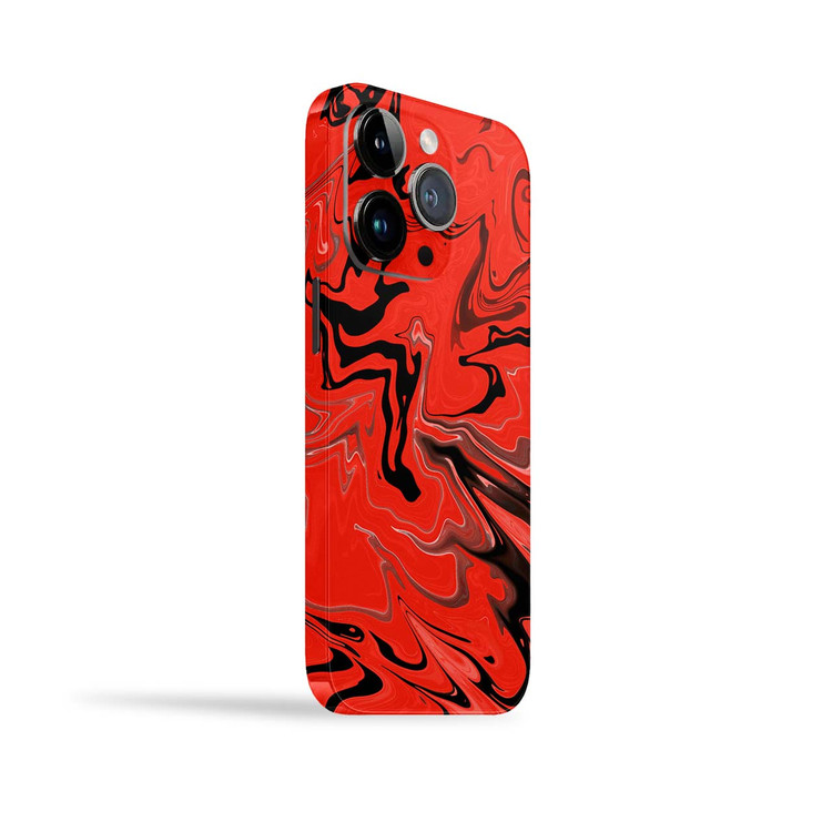 Red Marbling iPhone 14 Pro Max Skin | KO Custom Creations