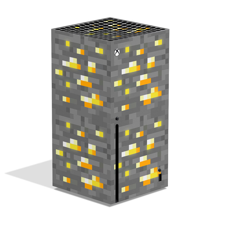 Pixel Gold Block Xbox Series X Skin Ko Custom Creations