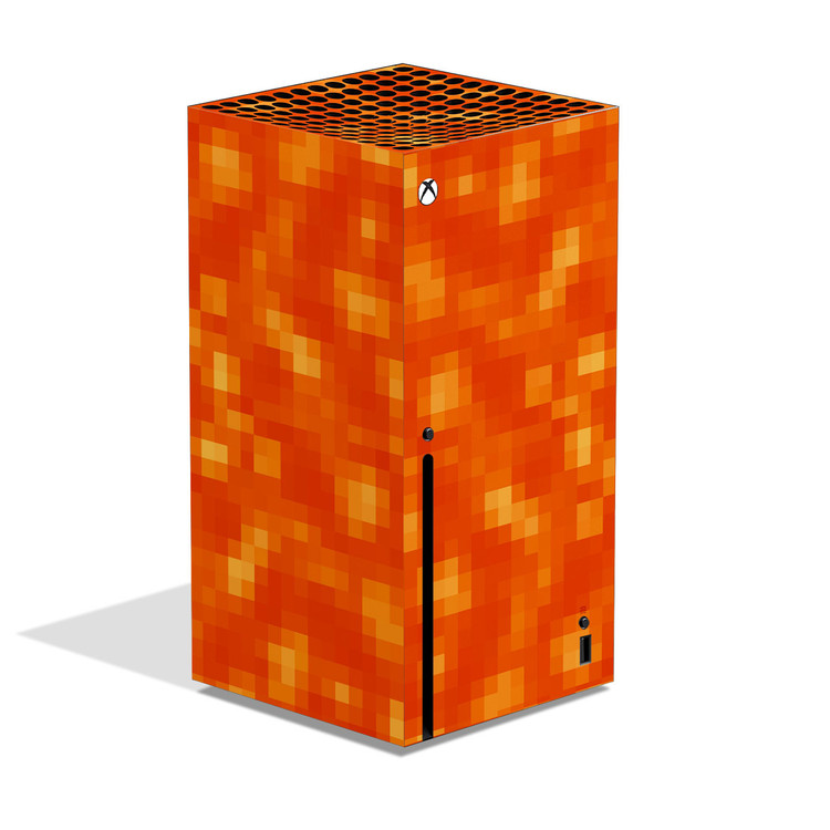 Pixel Lava Block Xbox Series X Skin Ko Custom Creations