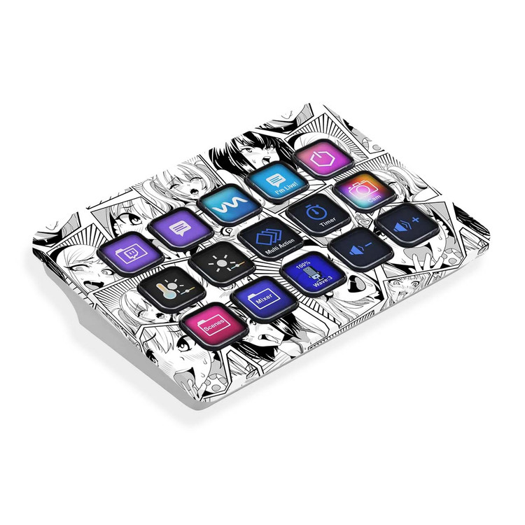 Ahegao Collage Stream Deck Mk2 Faceplate Skin
