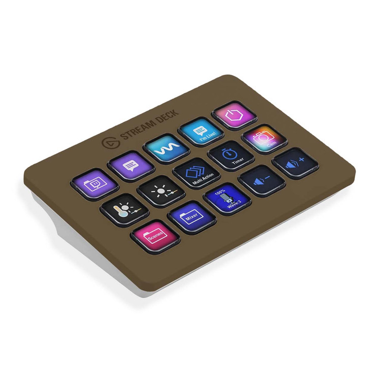Dark Olive Stream Deck MK.2 Faceplate Skin | KO Custom Creations