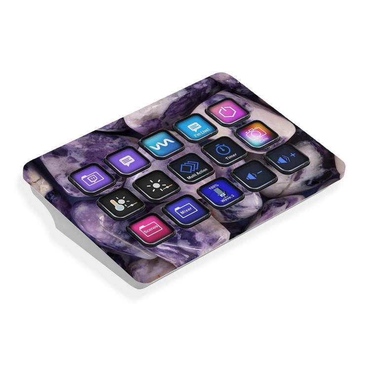Morado Opal Stream Deck Mk2 Faceplate Skin Ko Custom Creations