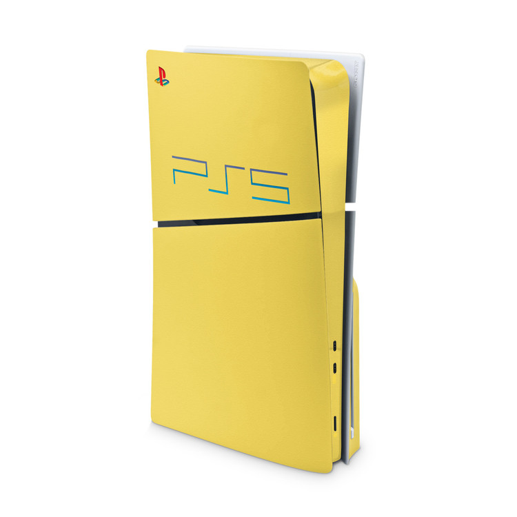 Retro Ps Yellow PS5 Slim Skin | KO Custom Creations