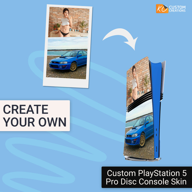 Custom PS5 Pro Disc Console Skin | KO Custom Creations