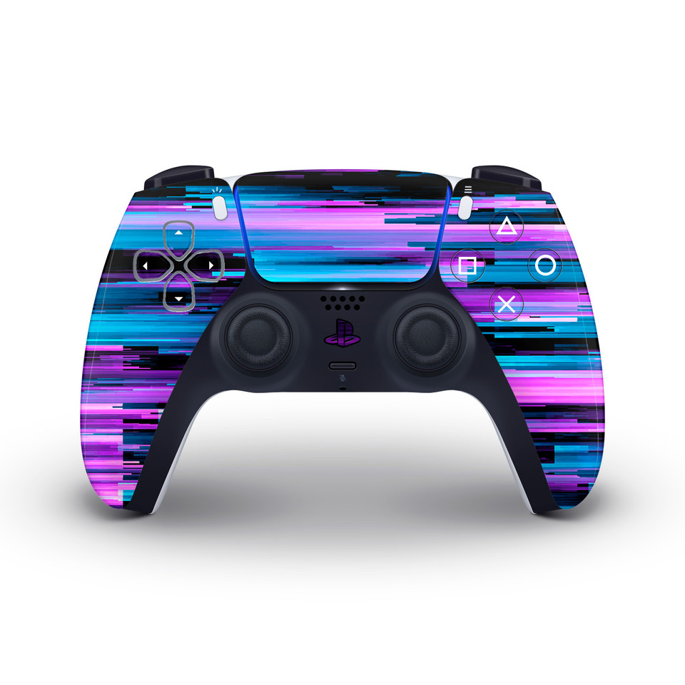 Neon Glitch PlayStation 5 Skin | KO Custom Creations
