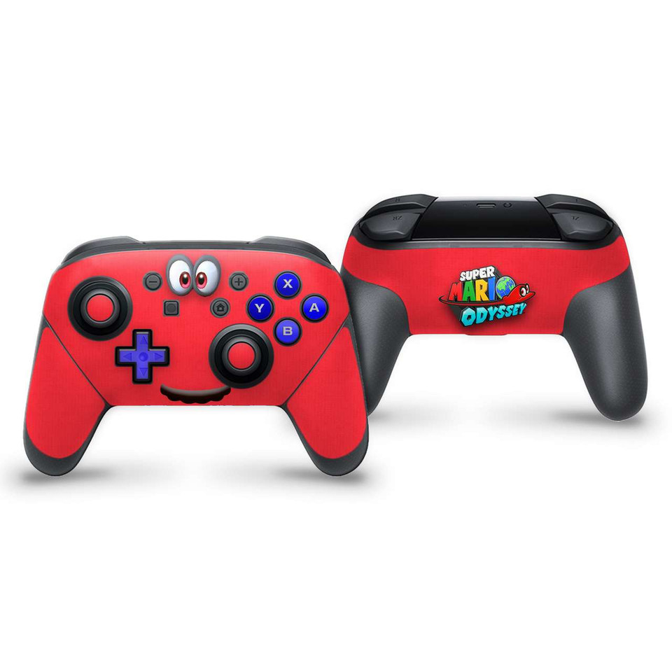 Mario Odyssey Cappy Switch Pro Controller Skin - KO Custom Creations