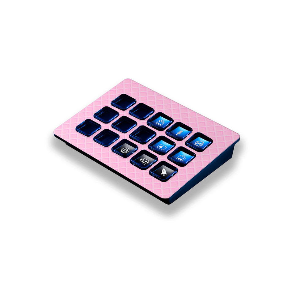 Pink Wafer Stream Deck MK.2 Faceplate Skin | KO Custom Creations