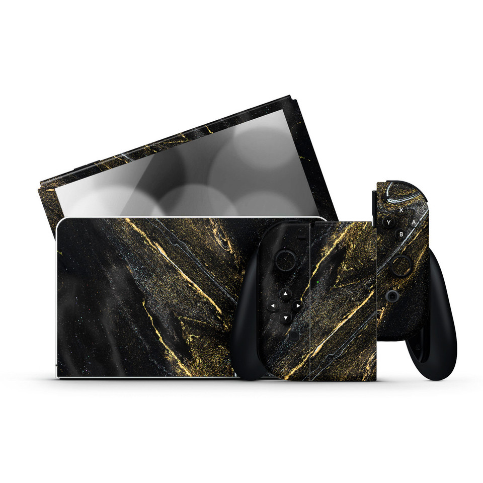 N64 Gold Nintendo Switch OLED Skins | KO Custom Creations