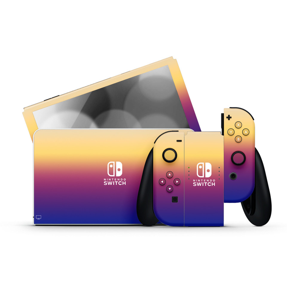 Lavender Ombre Nintendo Switch OLED Skins | KO Custom Creations