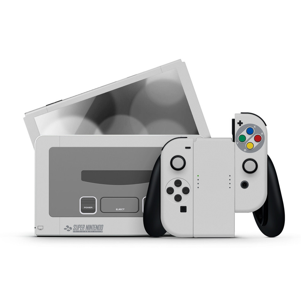 Snes Nintendo Switch OLED Skins | KO Custom Creations