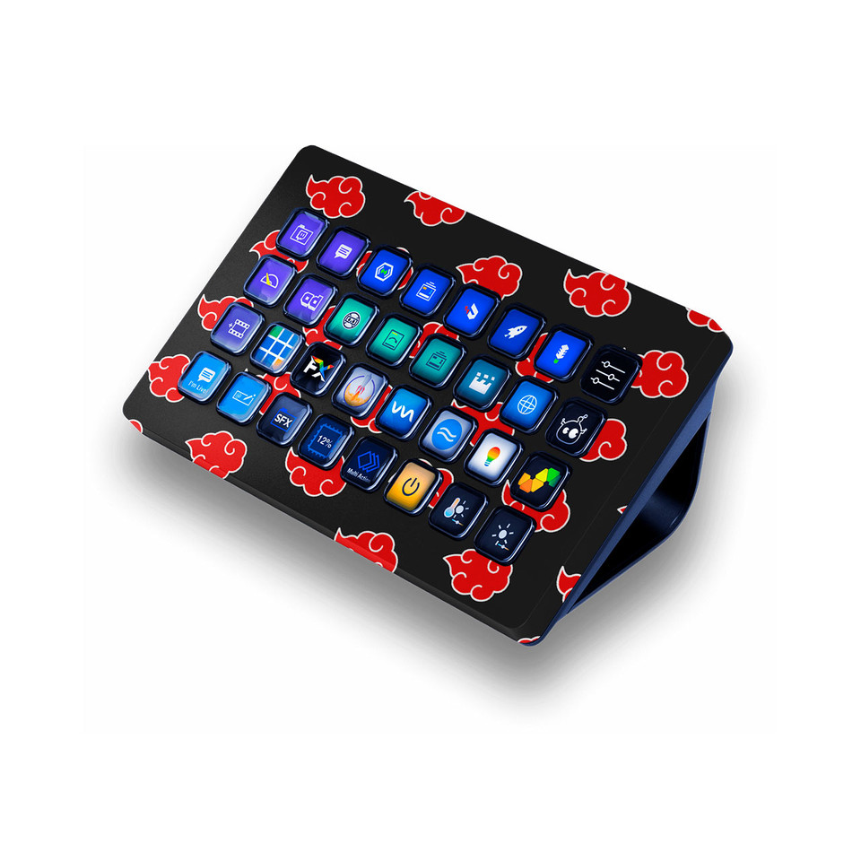 Pink Naruto Clouds Elgato Stream Deck XL Skin | KO Custom Creations