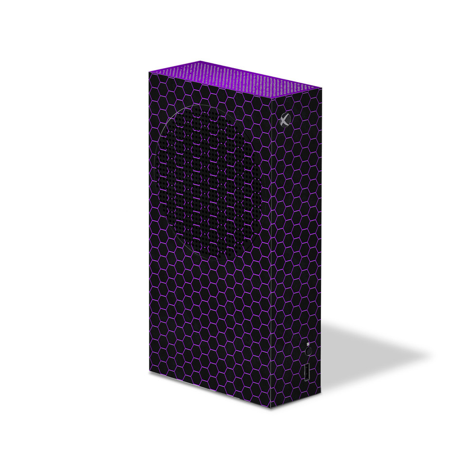 Violet Hex Armour Xbox Series X Skin | KO Custom Creations
