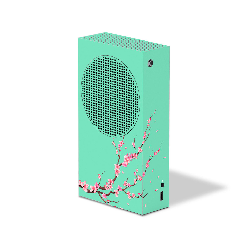 Mint Cherry Blossoms Xbox Series X Skin | KO Custom Creations