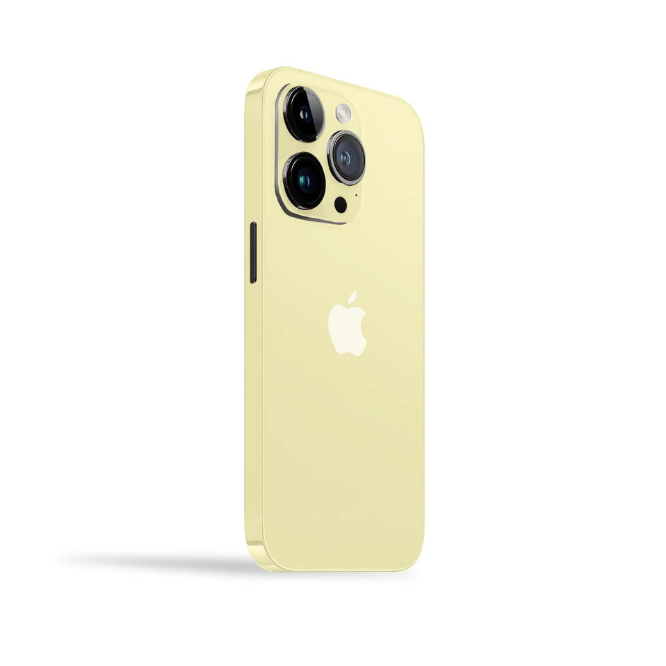 Candy Yellow Apple iPhone 14 Pro Max Skin | KO Custom Creations