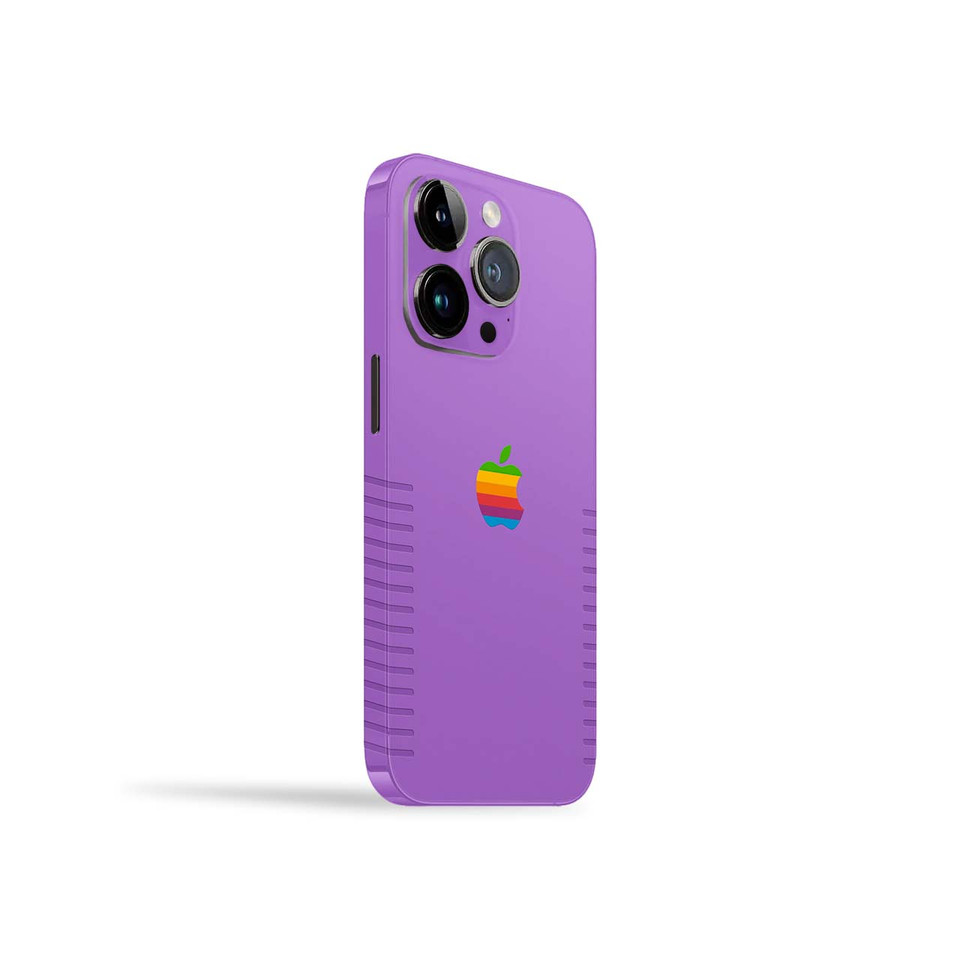 Retro Apple Pink iPhone 14 Pro Skin | KO Custom Creations