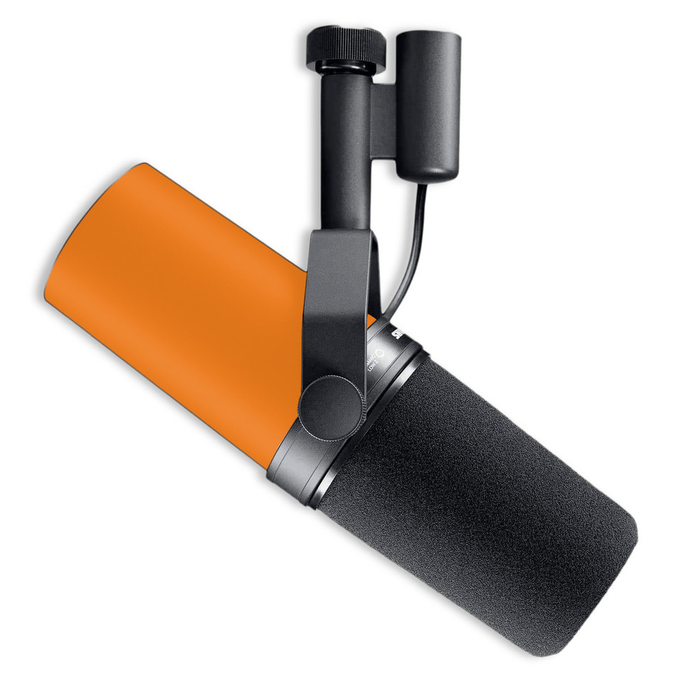 Persian Orange Shure SM7B Microphone Skin | KO Custom Creations