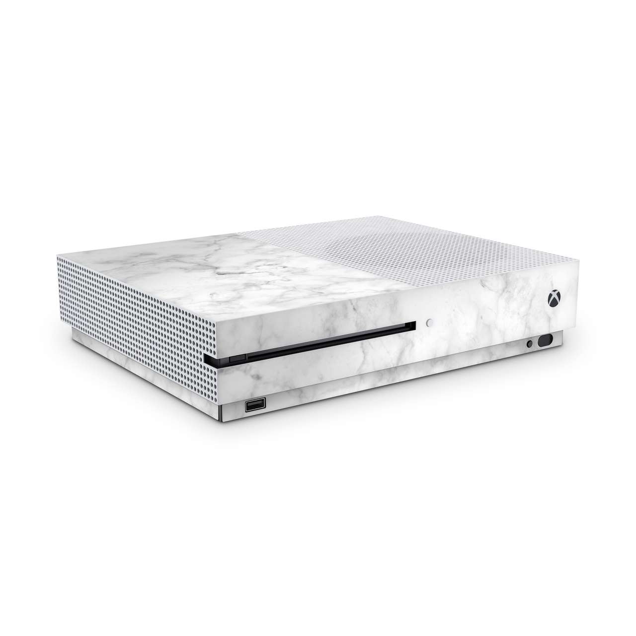 White Marble Xbox One S Console Skin