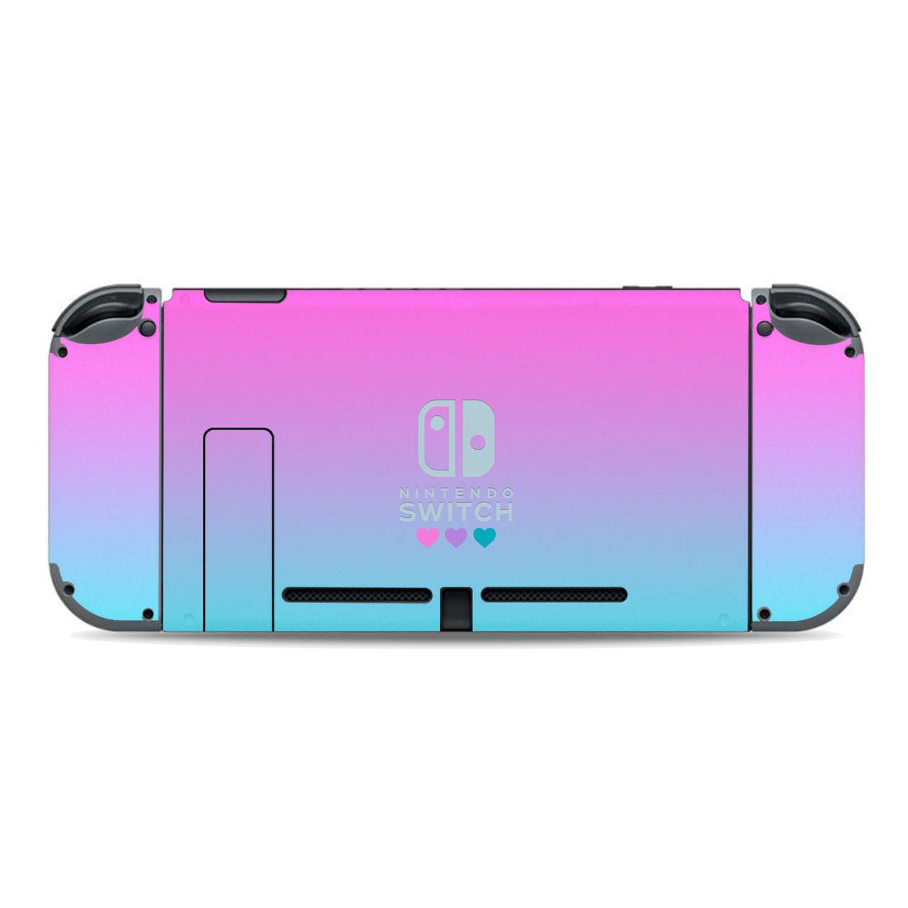 Heliotrope & Electric Blue Hearts Fade Switch Skin