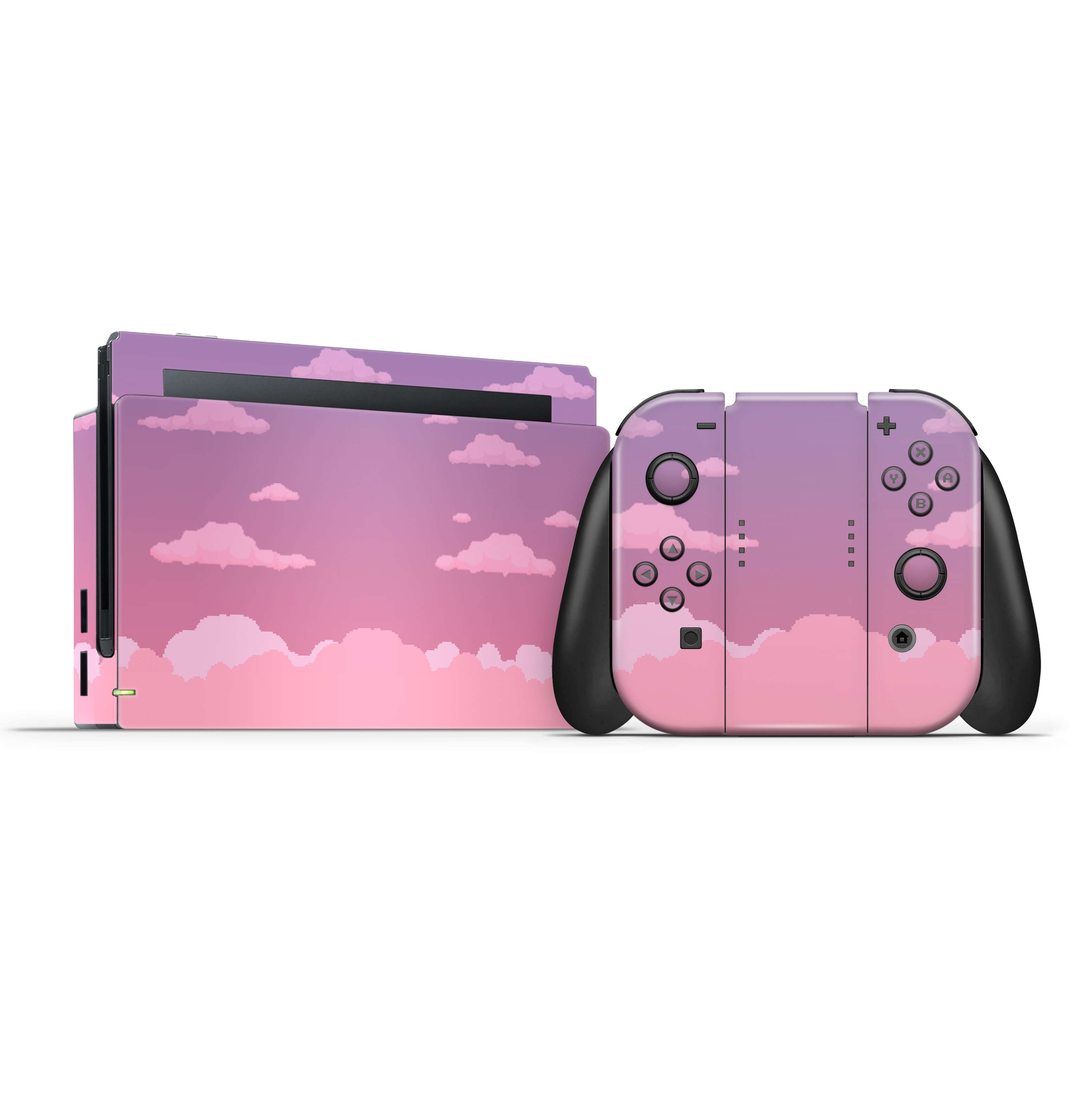 Dreamy 8-Bit Clouds Switch Skin