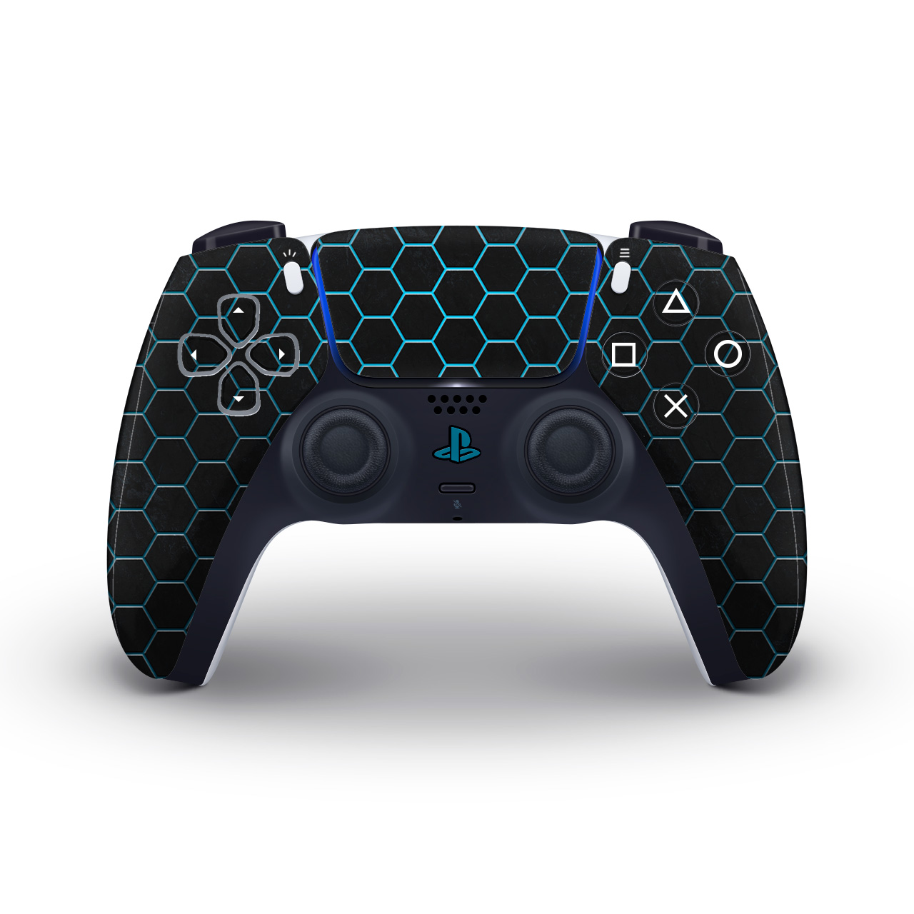 Blue Hex Armour Ps5 Controller Skin | KO Custom Creations