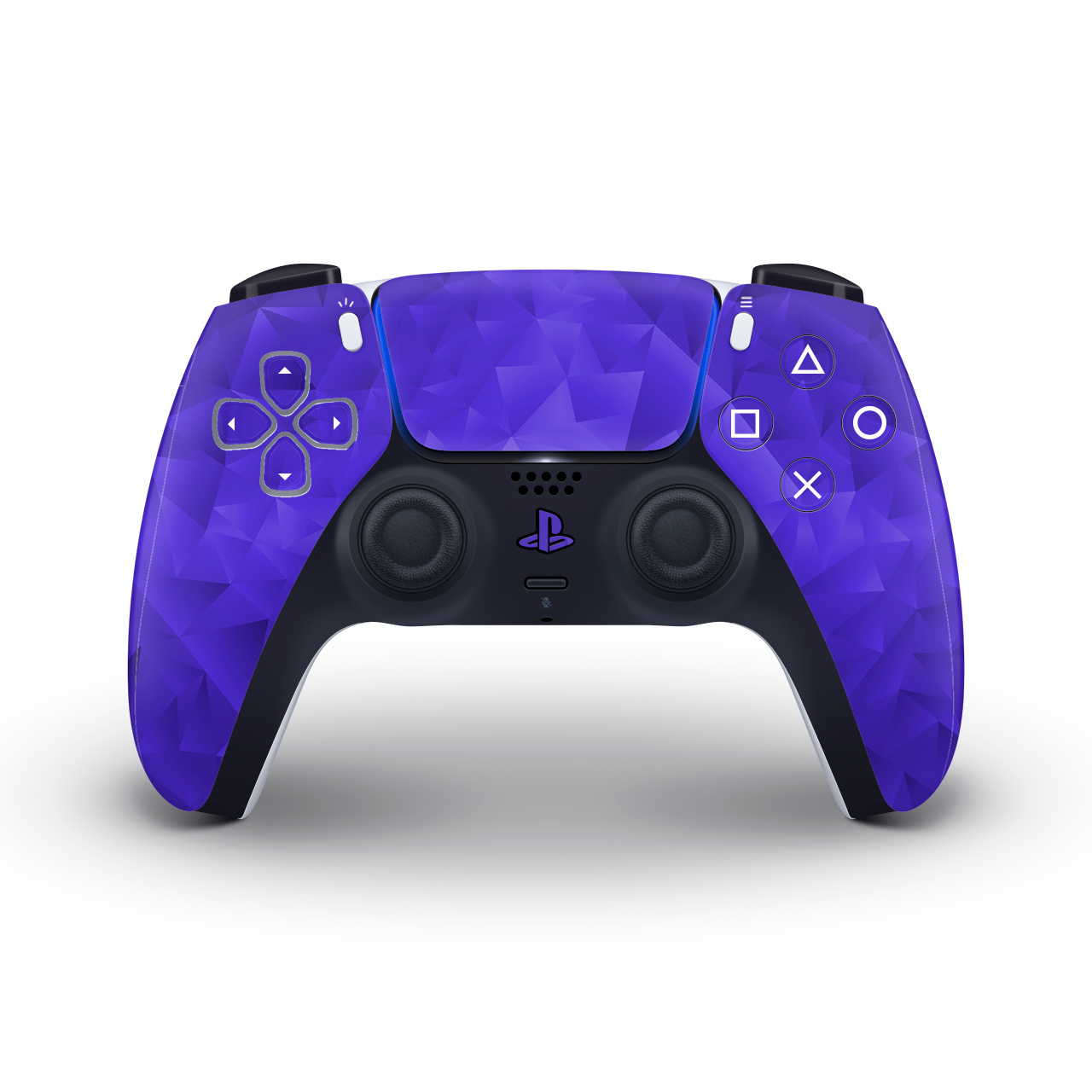 Deep Purple Polygonized Ps5 Controller Skin | KO Custom Creations